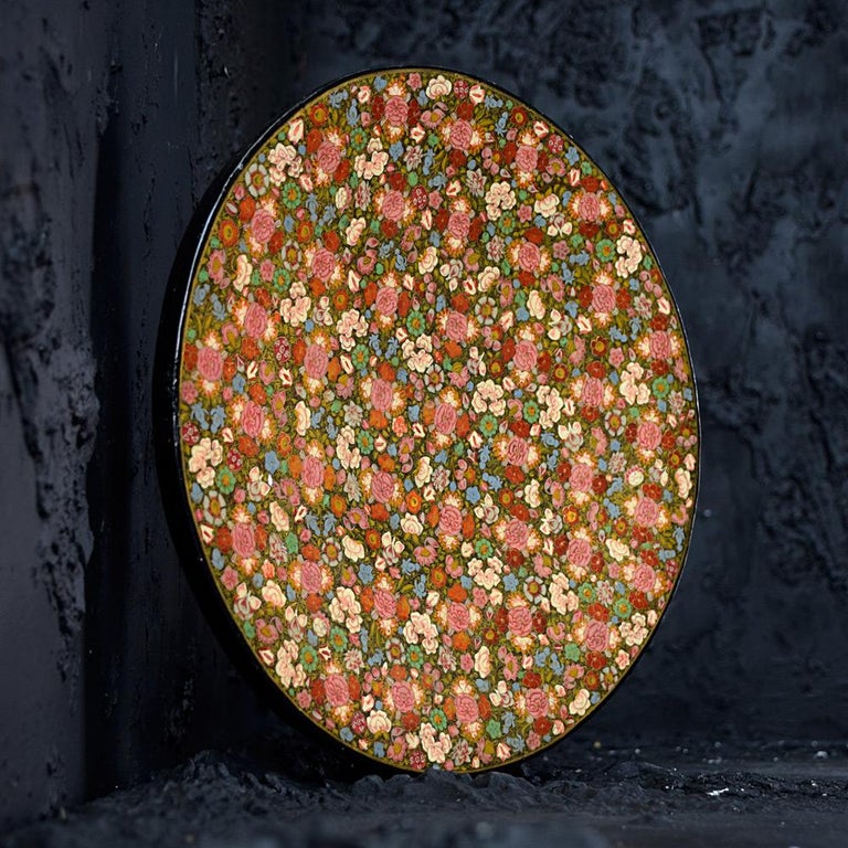 Early 20th Century Kashmir Hand Painted Plate at 1stDibs