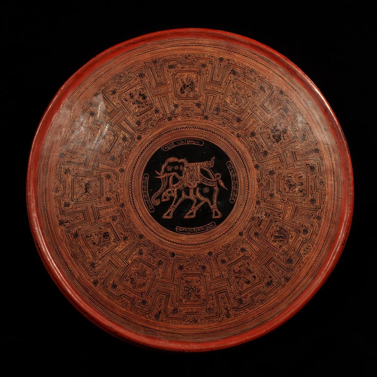 Early 20th Century Lacquer and Bamboo Offering Vessel, Hsun Ok, Pagan ...