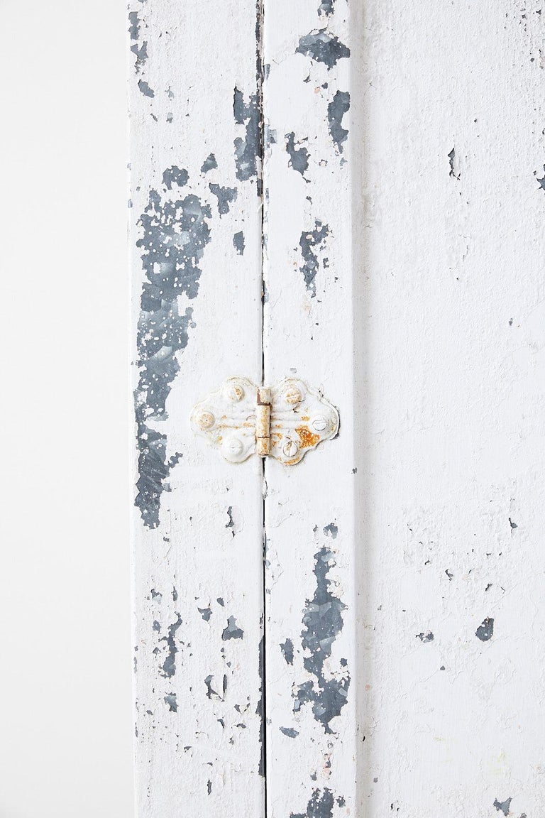 Early 20th Century Lacquered Zinc Kitchen Storage Cabinet at 1stdibs