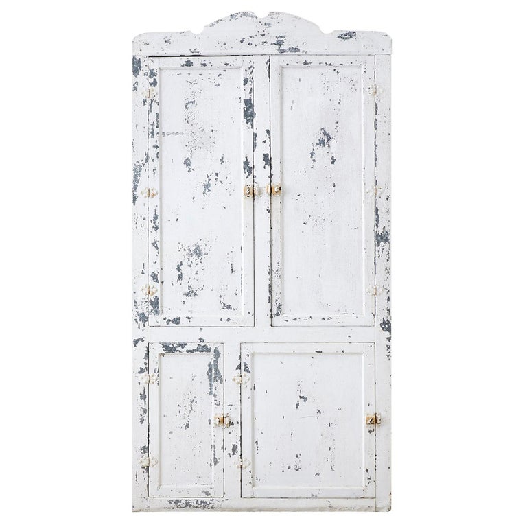 Early 20th Century Lacquered Zinc Kitchen Storage Cabinet at 1stDibs