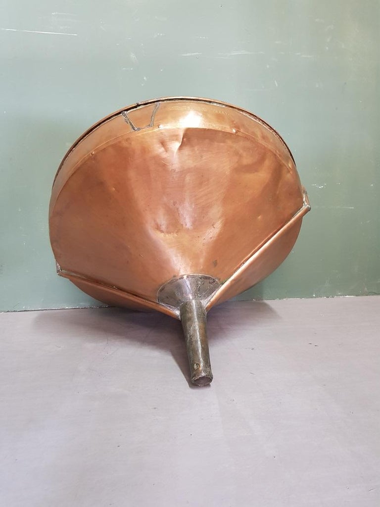 Early 20th Century Large French Copper Funnel from the Champagne ...