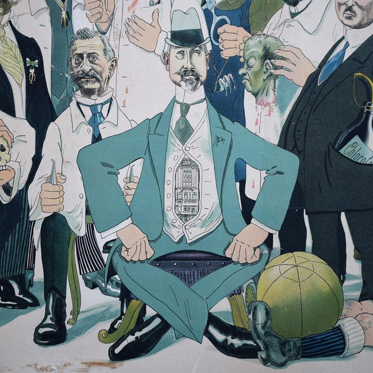 Early 20th Century Lithograph by E. Wessel, circa 1914 For Sale at 1stDibs