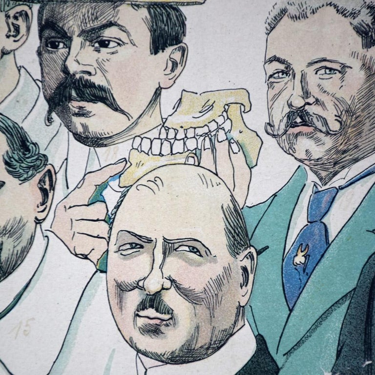 Early 20th Century Lithograph by E. Wessel, circa 1914 For Sale at 1stDibs