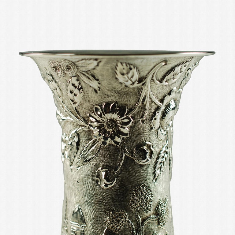 Early 20th Century Loring Andrews Sterling Silver Repousse Castle ...