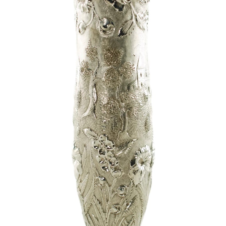 Early 20th Century Loring Andrews Sterling Silver Repousse Castle ...