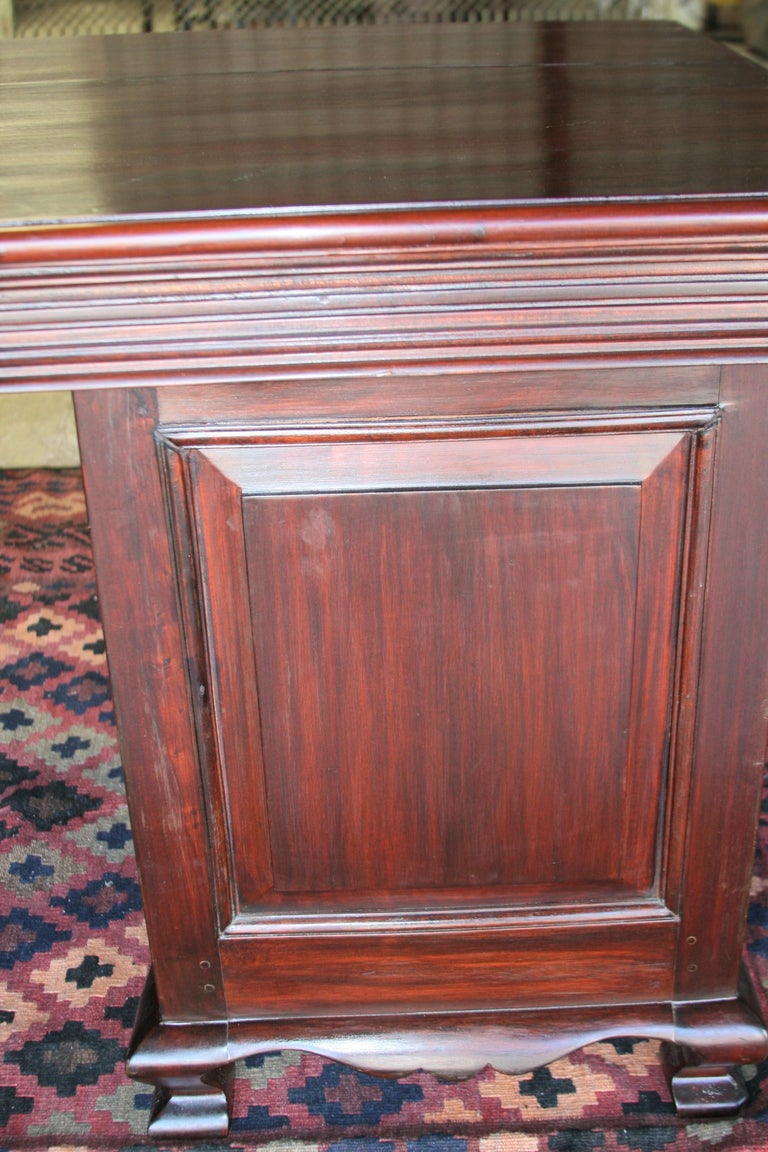 Early 20th Century Magnificent Custom Handcrafted Nedun Wood Desk For ...