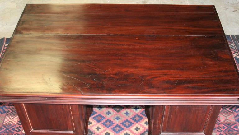 Early 20th Century Magnificent Custom Handcrafted Nedun Wood Desk For ...