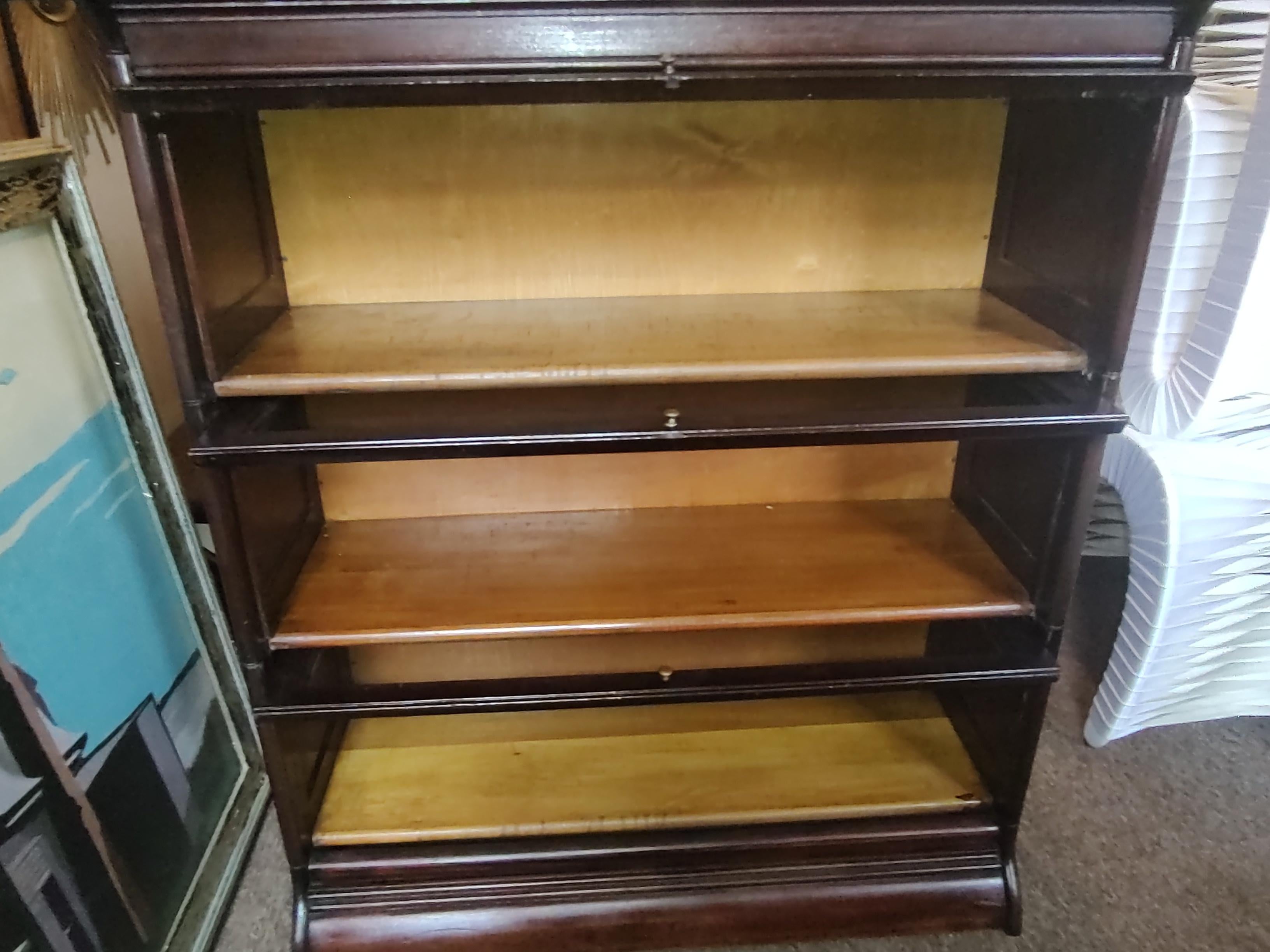 Early 20th Century Mahogany Stacking Barrister Bookcase For Sale at ...