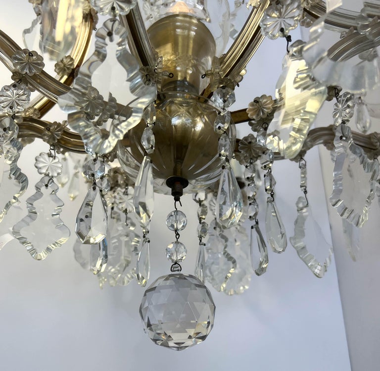 Early 20th Century Maria Theresa 8 Arm Crystal Chandelier For Sale at ...