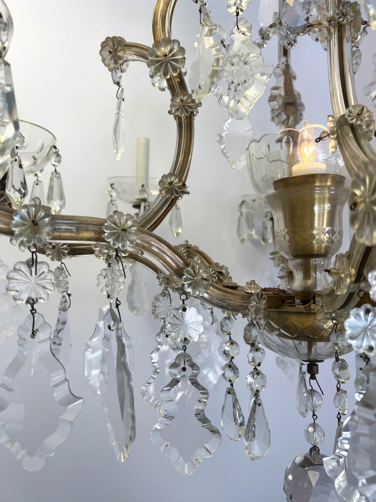 Early 20th Century Maria Theresa 8 Arm Crystal Chandelier For Sale at ...