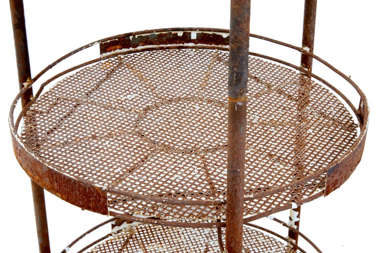 Early 20th Century Metal Seed Bulb Rack for Gardening For Sale at 1stDibs