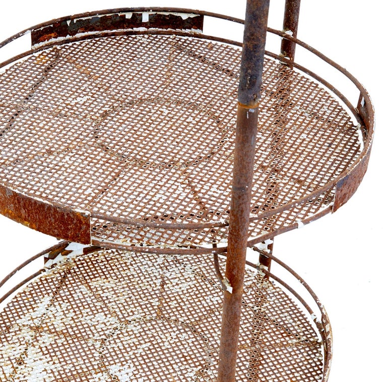 Early 20th Century Metal Seed Bulb Rack for Gardening For Sale at 1stDibs