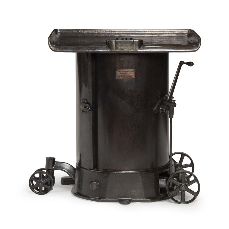 Early 20th Century Mobile Vice Stand and Cabinet by New Britain Machine ...
