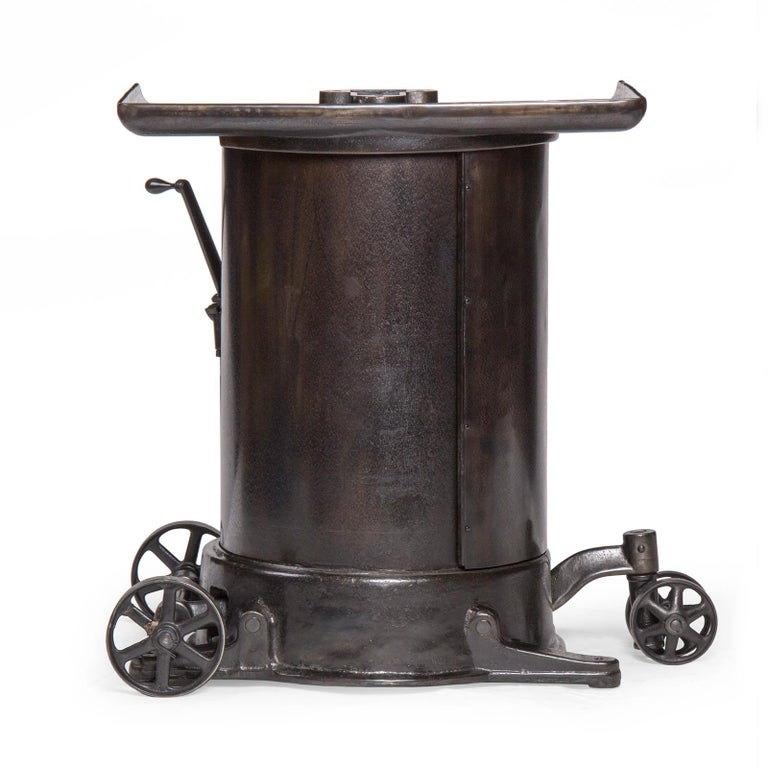 Early 20th Century Mobile Vice Stand and Cabinet by New Britain Machine ...