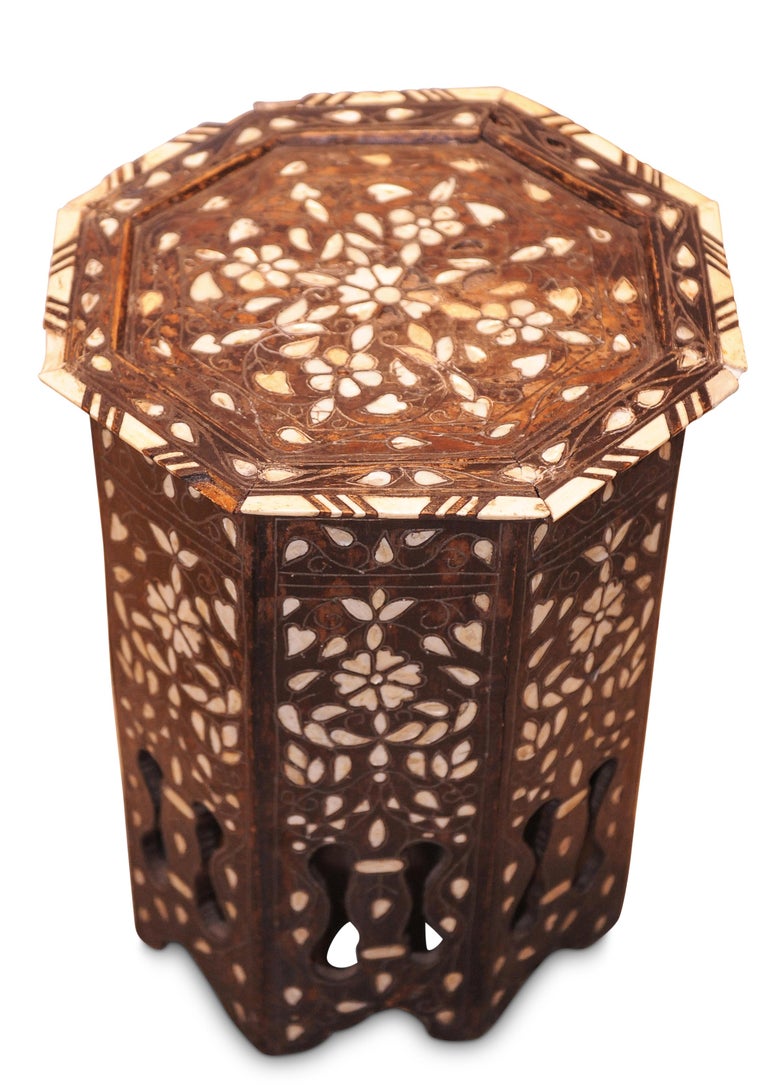 Early 19th Century Moorish Octagonal Tabouret Table with Decorative ...