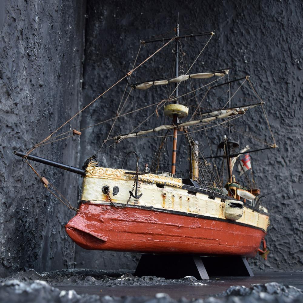 Early 20th Century Nautical Self Taught Folk Art Scratch Built the ...