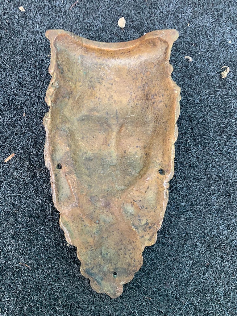 Early 20th Century Neoclassical Bronze Face For Sale at 1stDibs