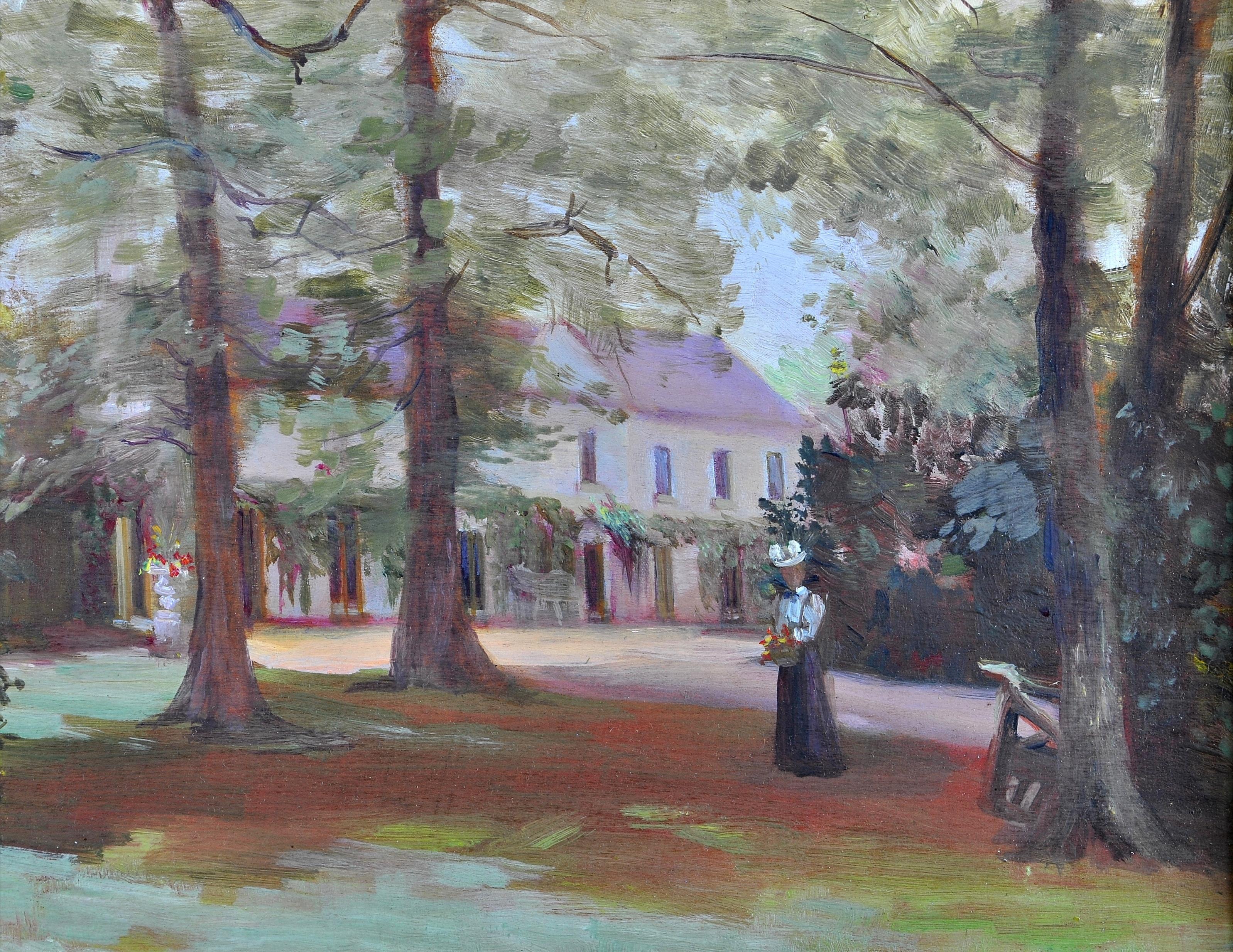 Early 20th Century Newlyn School - Picking Flowers - Early 20th Century Cornish St Ives ...