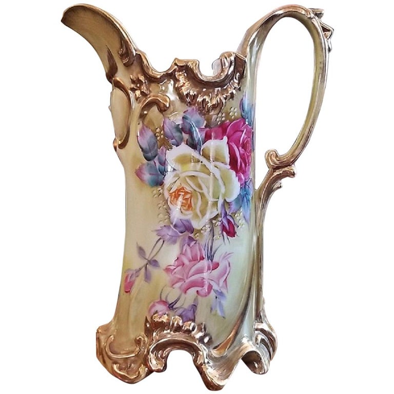 Nippon Hand Painted Pitcher