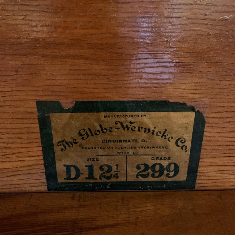 Early 20th Century Oak Barrister Case By Globe Wernicke Co. at 1stDibs
