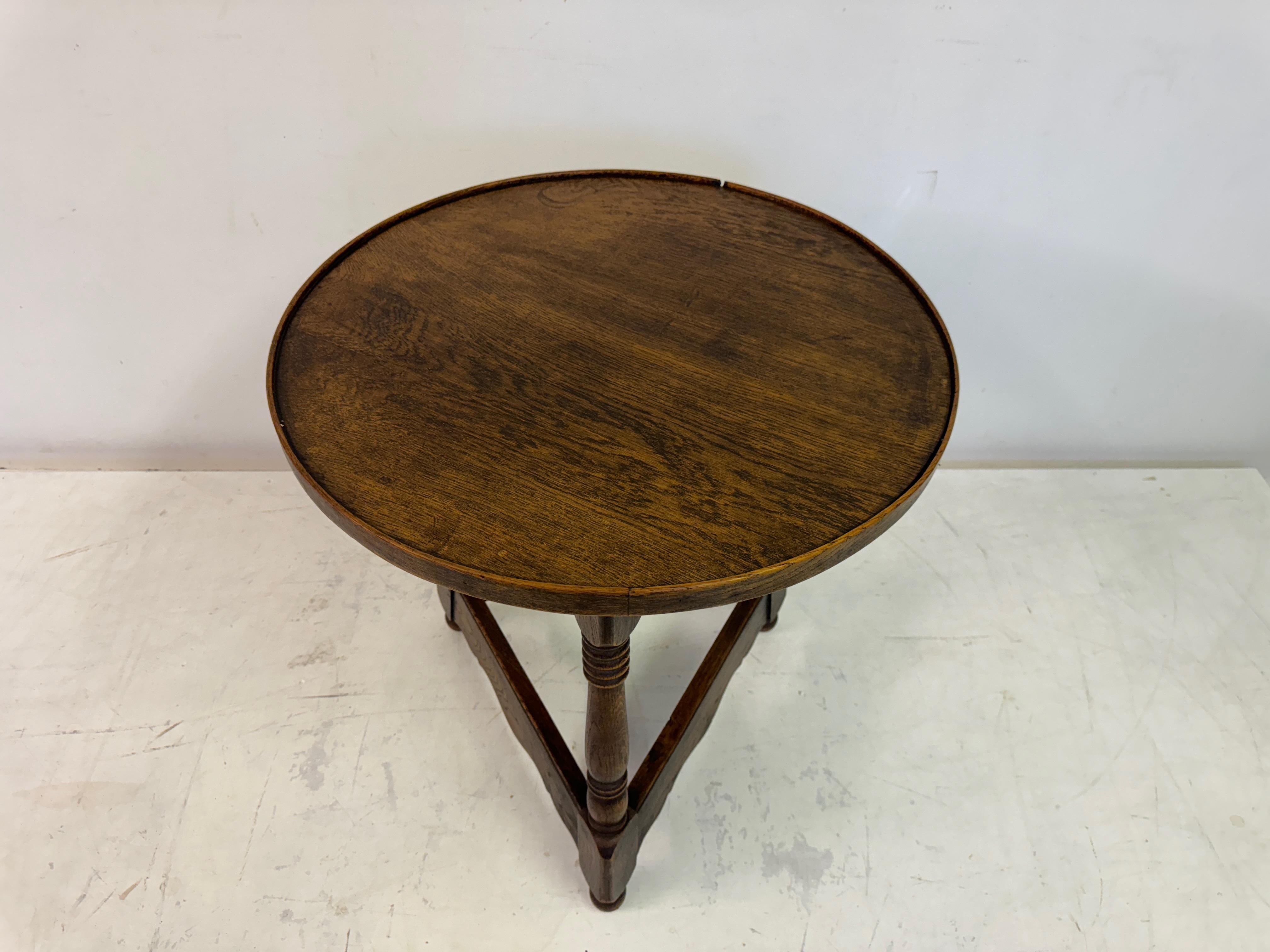 Early 20th Century Oak Cricket Table at 1stDibs