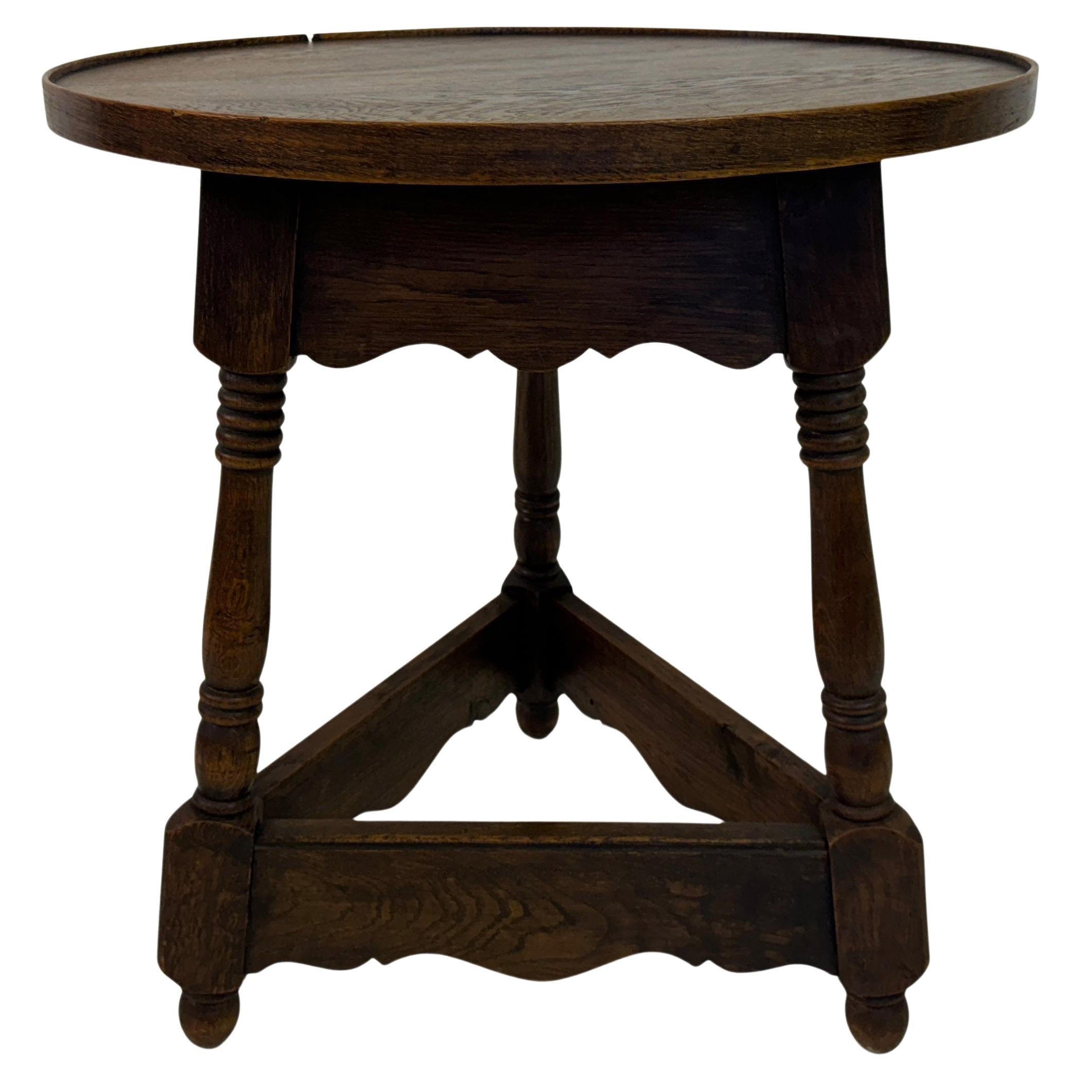 Early 20th Century Oak Cricket Table at 1stDibs