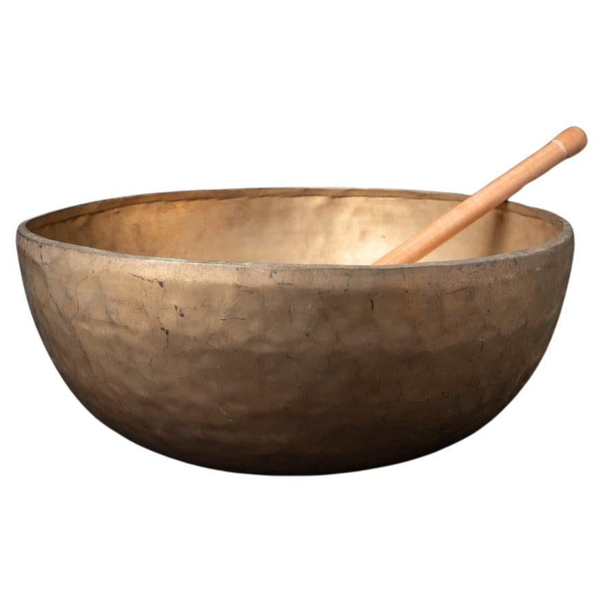 Early 20th century Old bronze Nepali Singing Bowl from Nepal ...