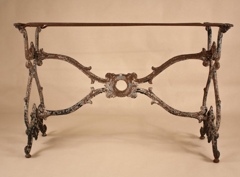 Early 20th Century Painted Iron Table Base at 1stDibs