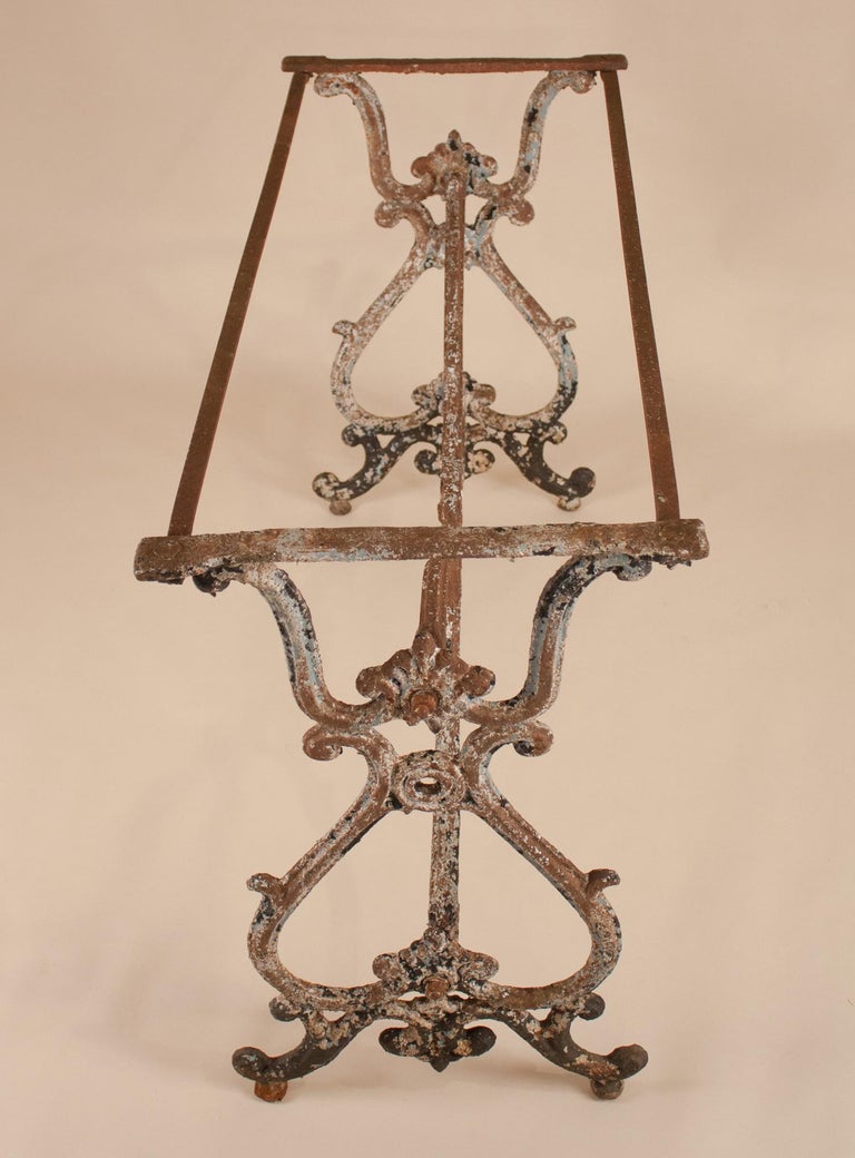 Early 20th Century Painted Iron Table Base at 1stDibs