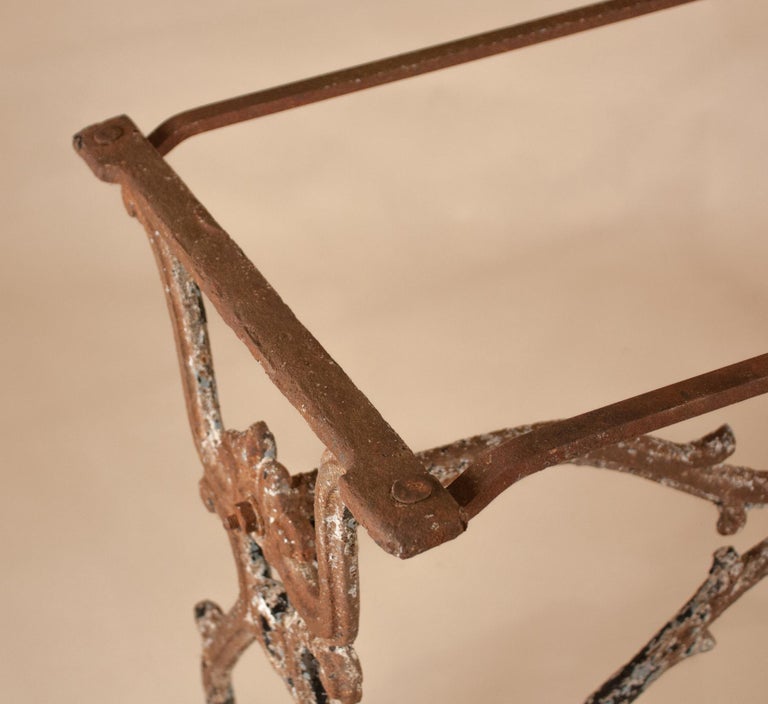 Early 20th Century Painted Iron Table Base at 1stDibs