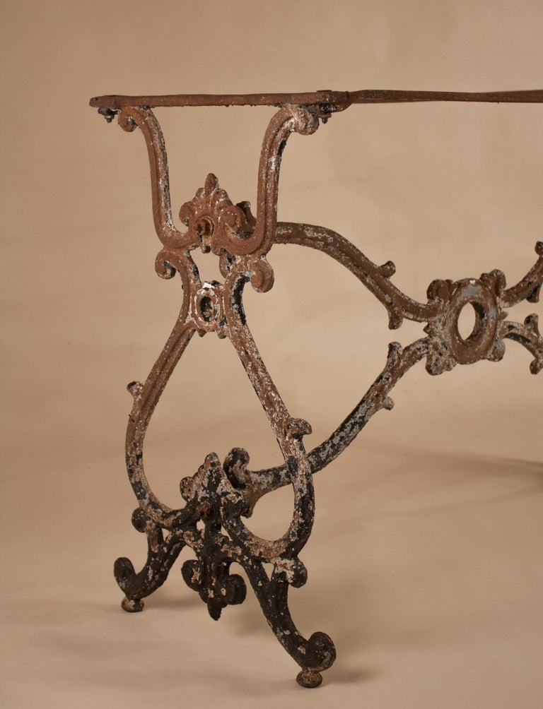 Early 20th Century Painted Iron Table Base at 1stDibs