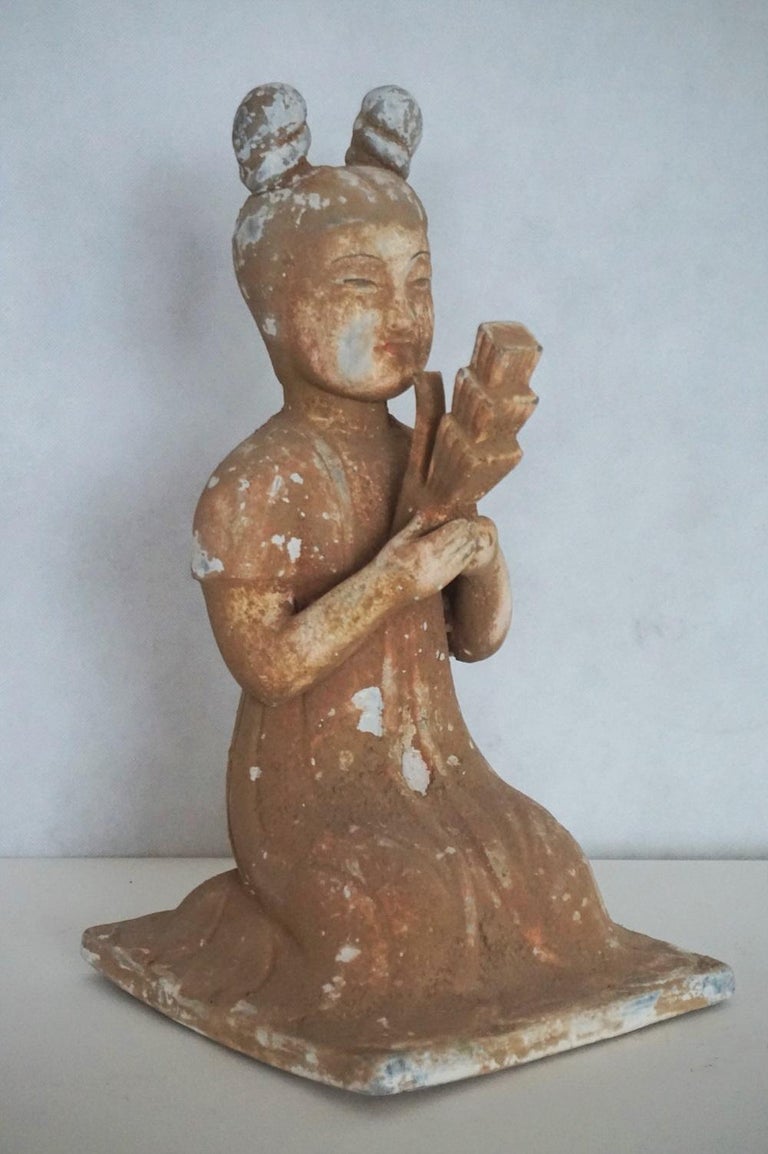 Early 20th Century Pair of Japanese Handcrafted Terracotta Female ...