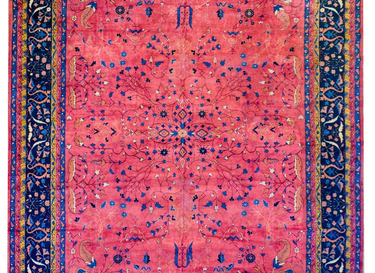 Early 20th Century Palace Size Larestan Rug For Sale at 1stDibs
