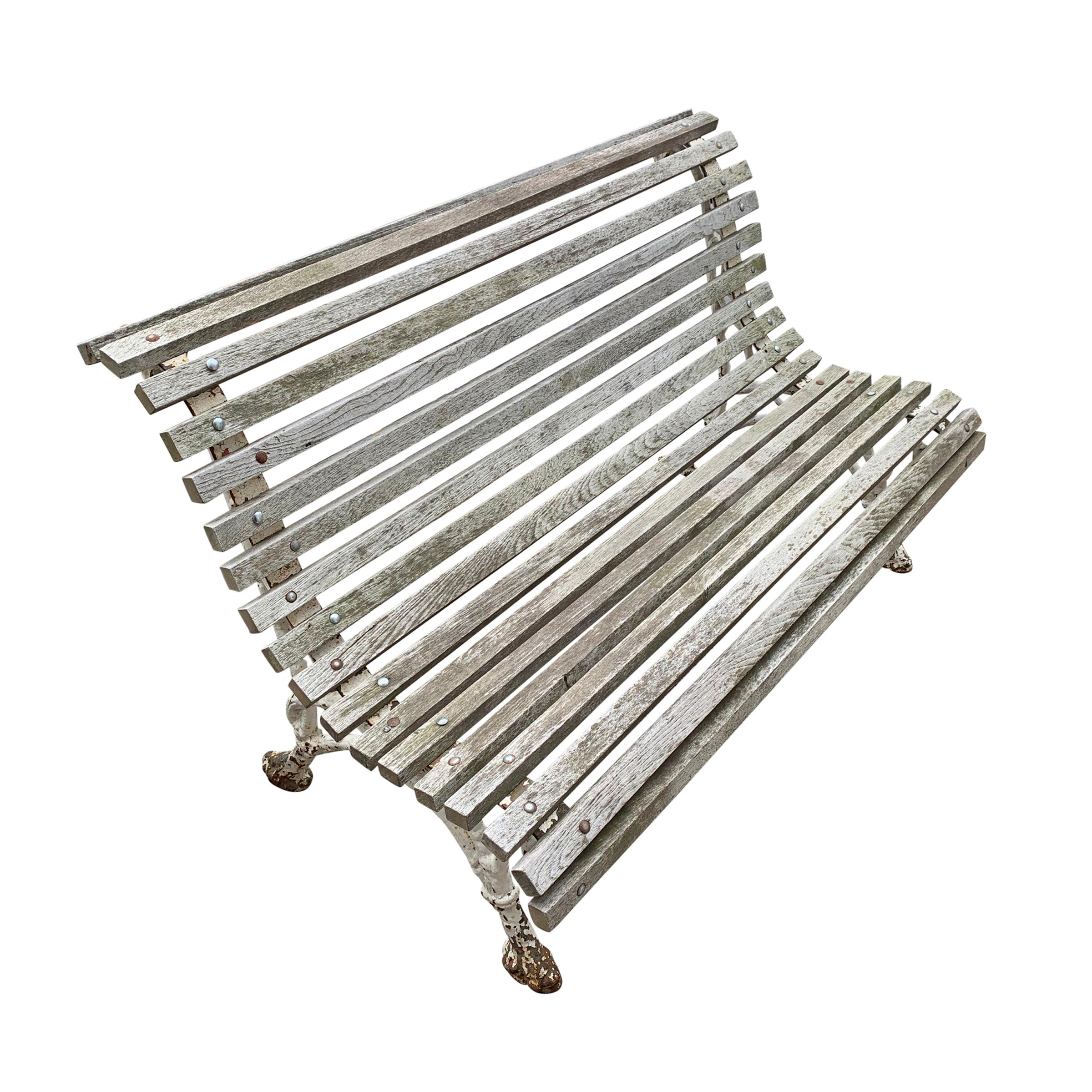 Early 20th Century Parisian Faux Bois Bench at 1stDibs | parisian bench