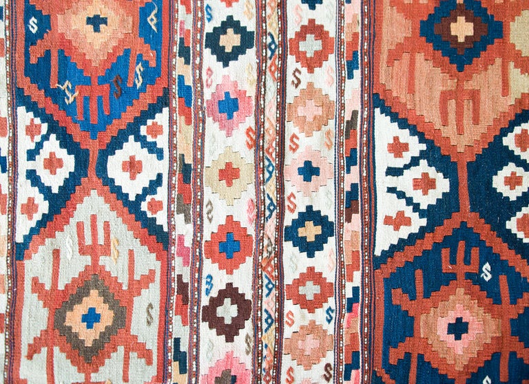 Early 20th Century Persian Azari Kilim Rug For Sale at 1stDibs