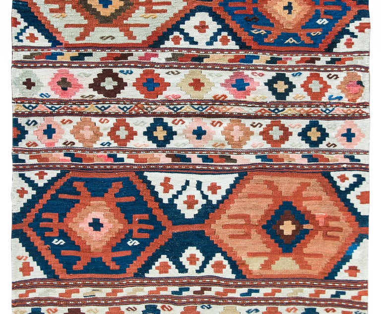 Early 20th Century Persian Azari Kilim Rug For Sale at 1stDibs