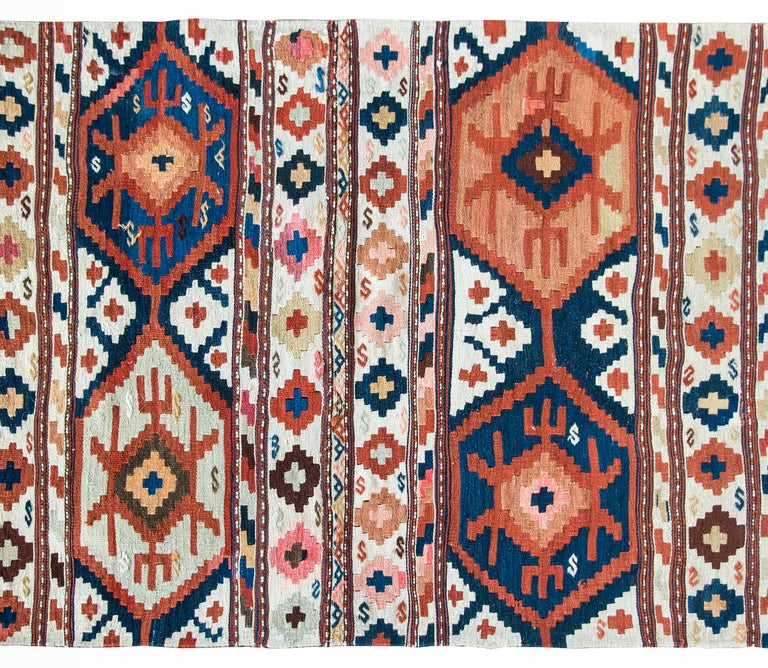 Early 20th Century Persian Azari Kilim Rug For Sale at 1stDibs