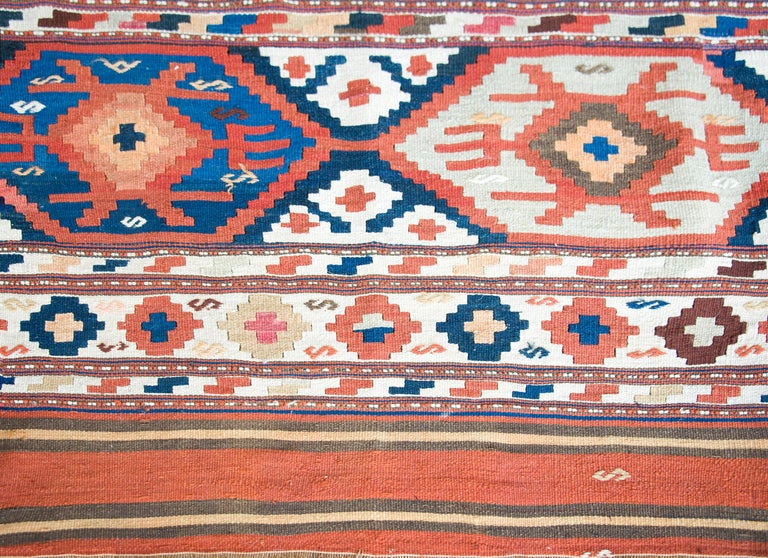 Early 20th Century Persian Azari Kilim Rug For Sale at 1stDibs