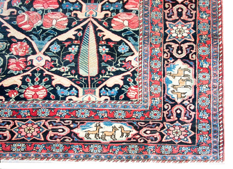 Early 20th Century Persian Bakhtiari Rug For Sale at 1stDibs