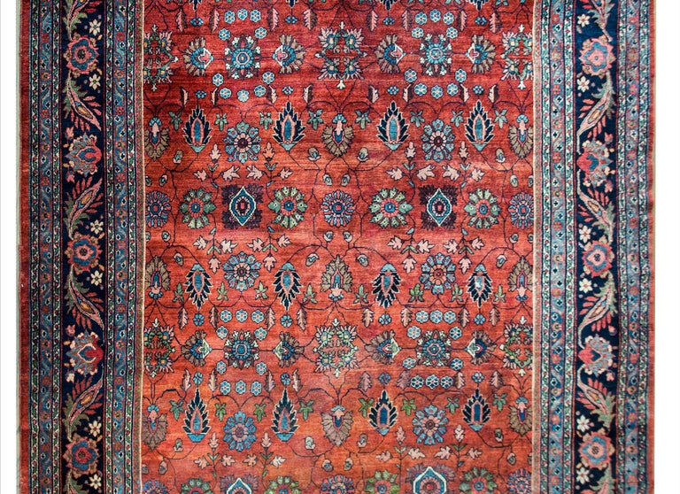 Early 20th Century Persian Sarouk Mahal Rug For Sale at 1stDibs