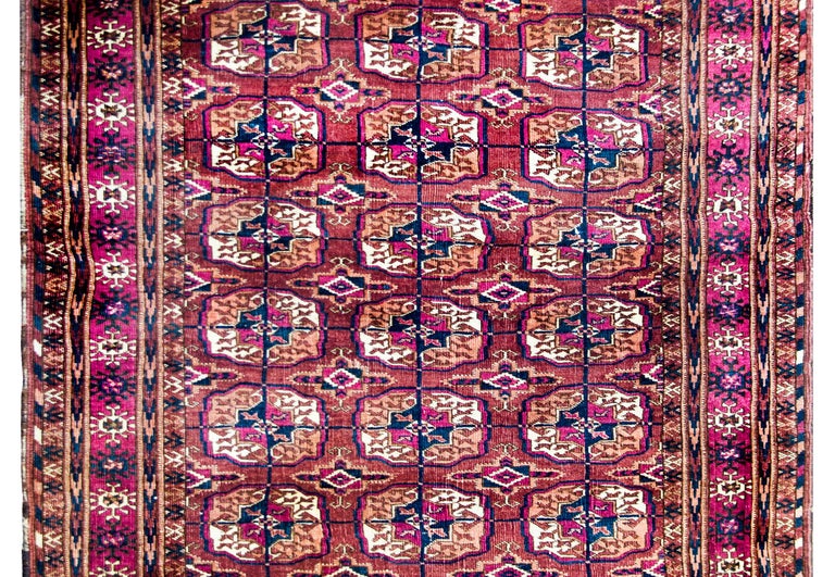 Early 20th Century Persian Tekeh Rug For Sale at 1stDibs