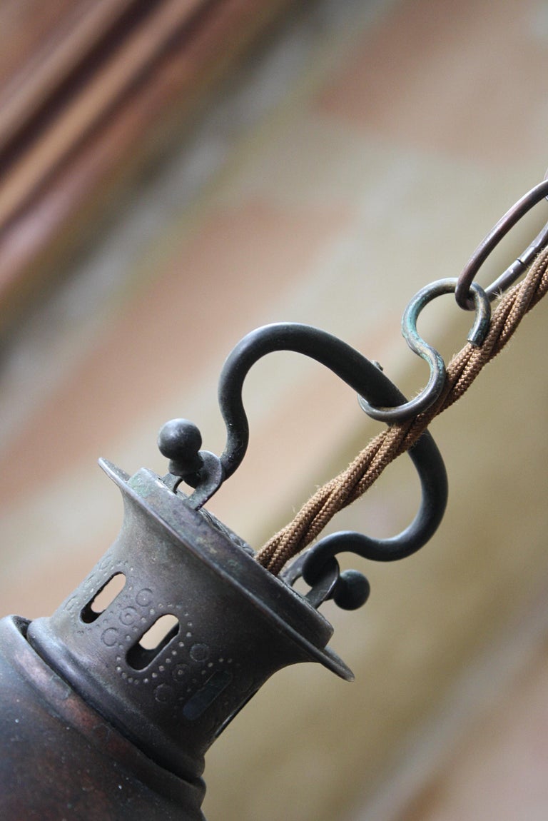 Early 20th Century Pierced and Pressed Copper Sacred Heart Catholic ...