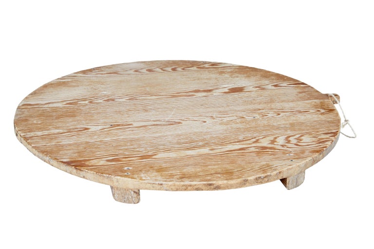Early 20th Century Pine Table Top Breadboard For Sale at 1stDibs