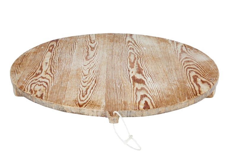 Early 20th Century Pine Table Top Breadboard For Sale at 1stDibs