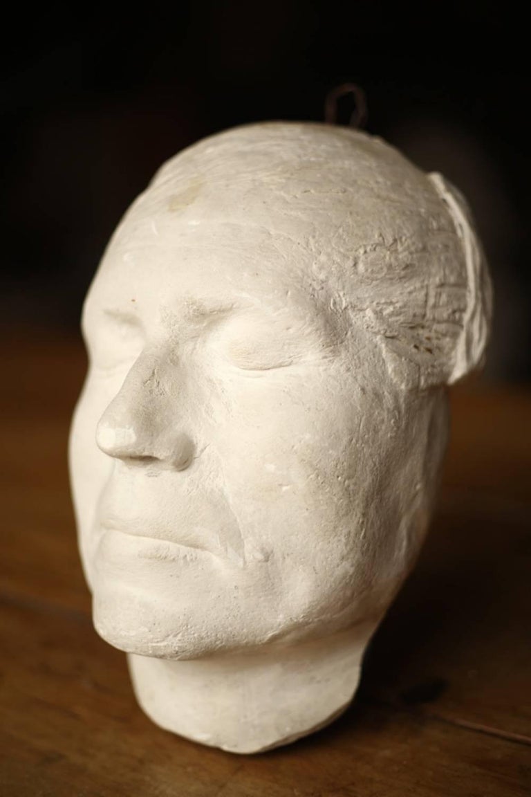 Early 20th Century Plaster Death Mask For Sale at 1stDibs
