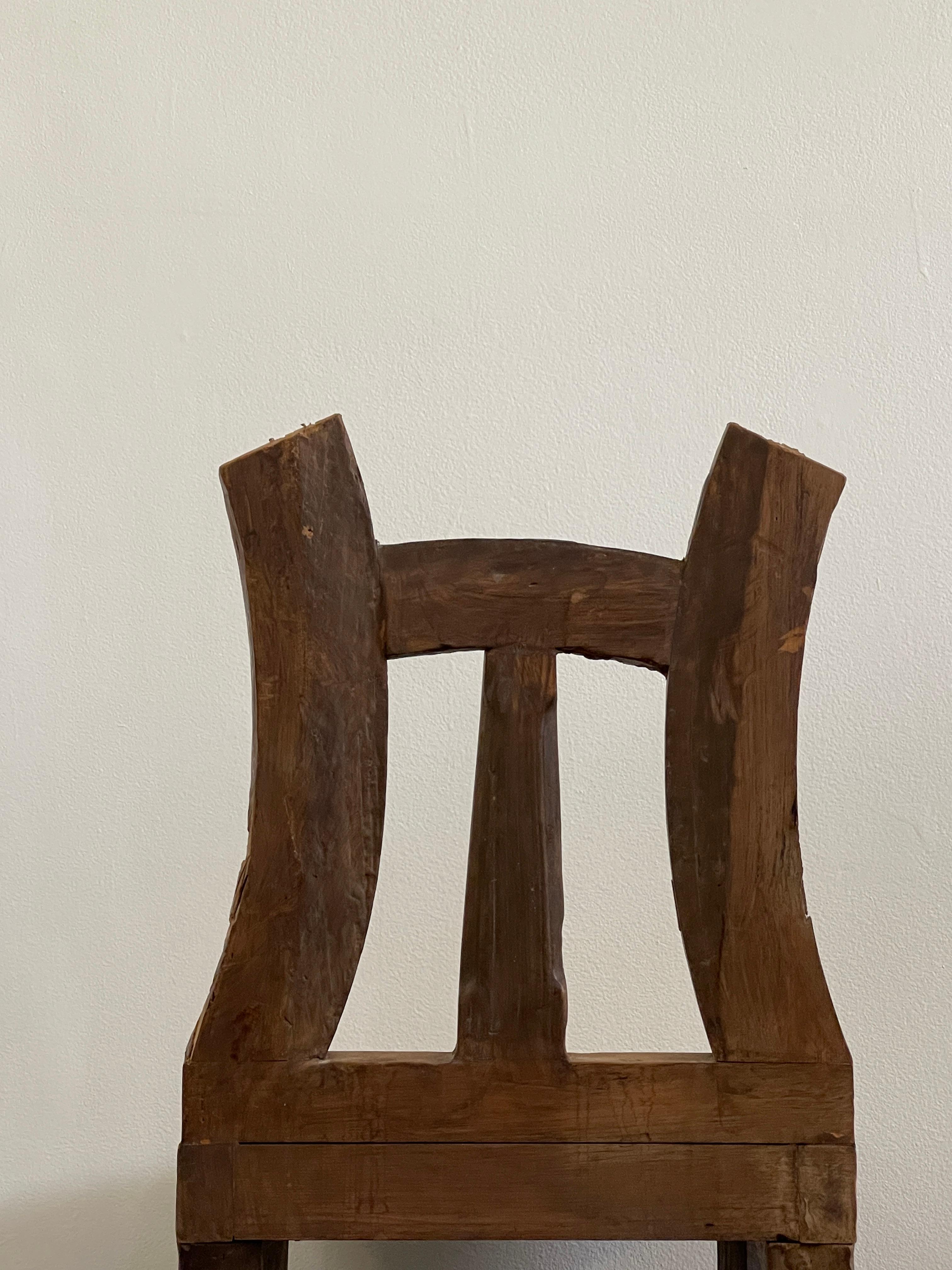 Early 20th Century Rustic Spanish Shaker Chair For Sale at 1stDibs