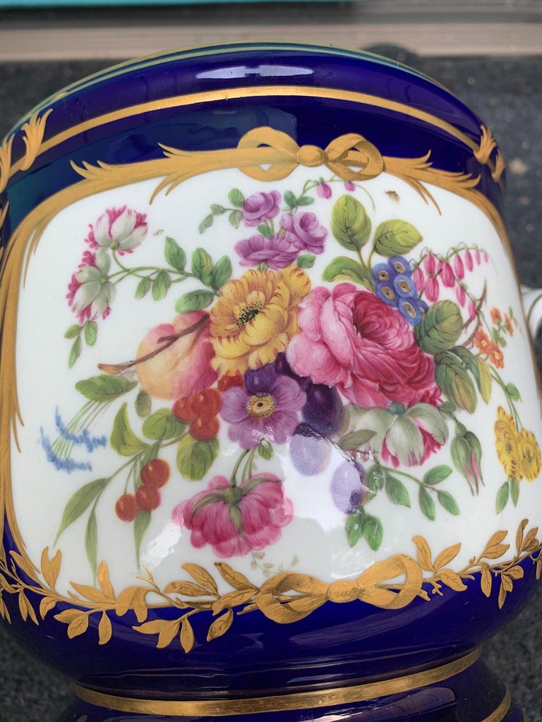 Early 20th Century Probably French Limoges Cobalt Blue and Gilt ...