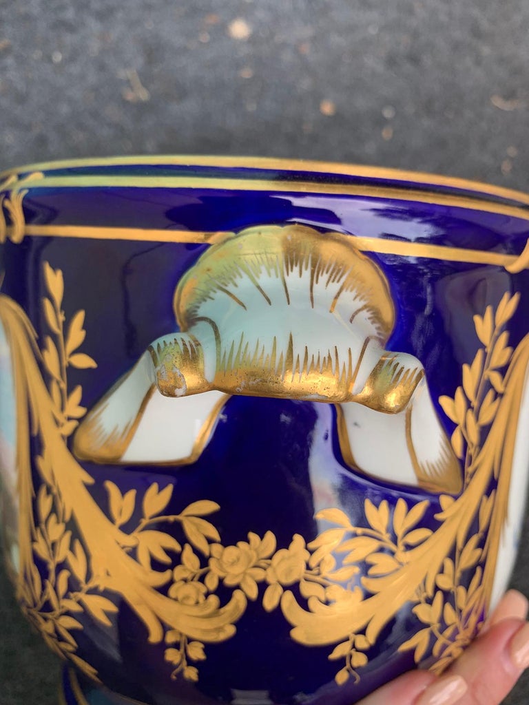Early 20th Century Probably French Limoges Cobalt Blue and Gilt ...