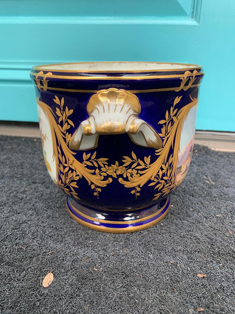 Early 20th Century Probably French Limoges Cobalt Blue and Gilt ...
