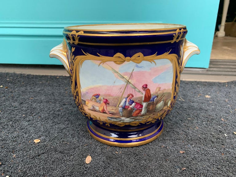 Early 20th Century Probably French Limoges Cobalt Blue and Gilt ...